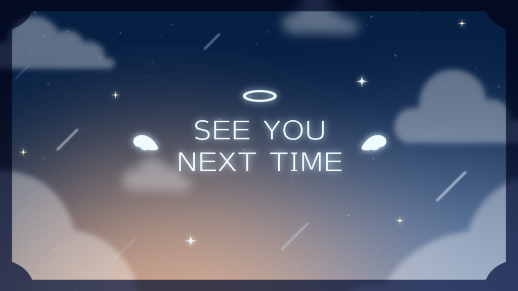 SEE YOU NEXT TIME!な終了画面全10種 | AOmaterial:フリー素材配布サイト