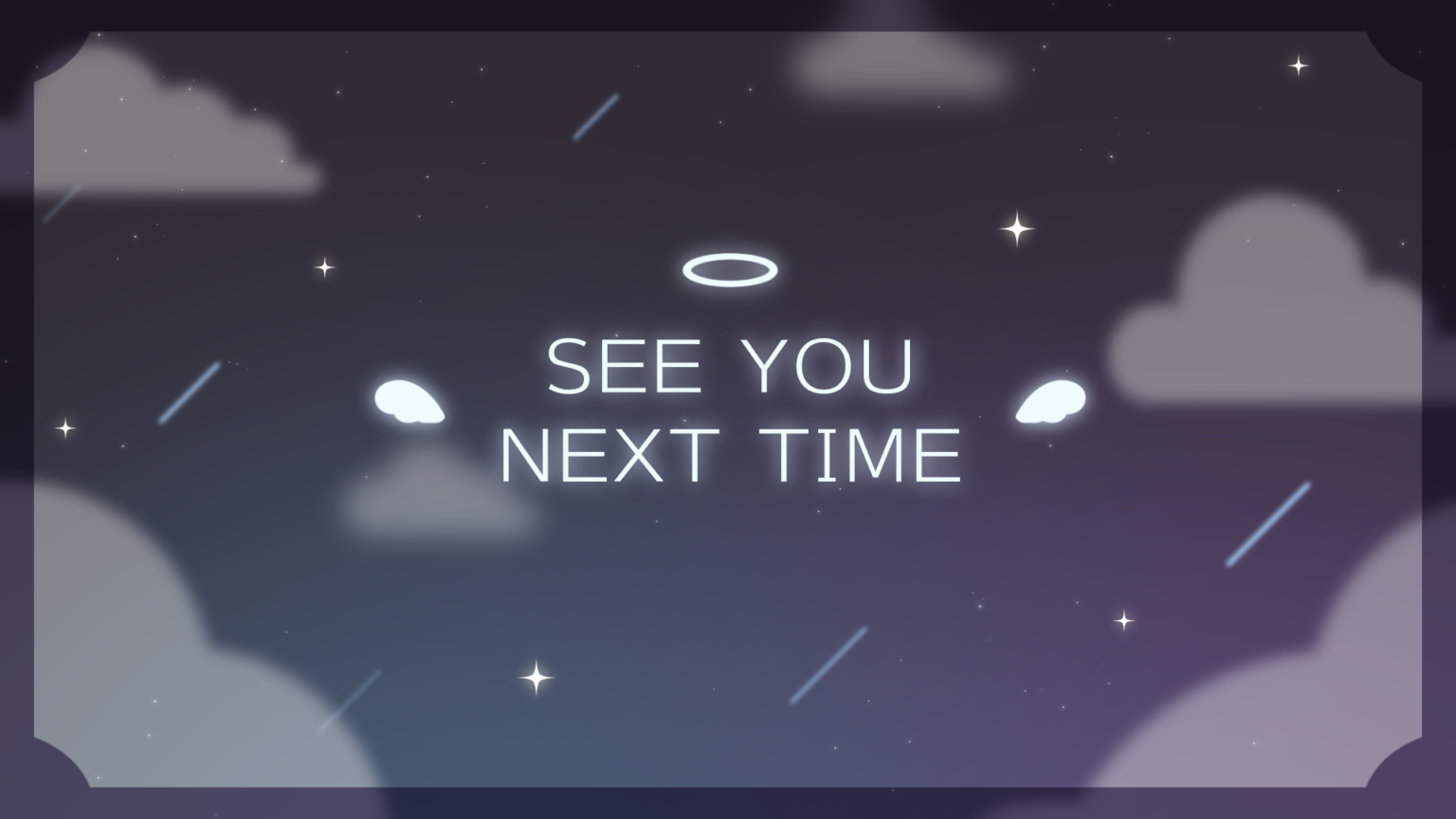 SEE YOU NEXT TIME!な終了画面全10種 | AOmaterial:フリー素材配布サイト